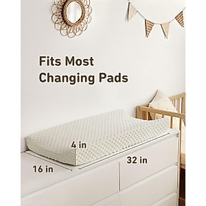 Changing Pad Cover, Ultra Soft Minky Dots Plush Changing Table Covers for Baby Girls and Boys, 2 Pack (Roman Green & Lily White)