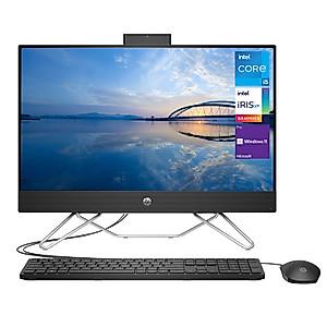 HP Business All-in-One Desktop, 24" FHD Display, Intel Core i5-1235U Processor, 32GB RAM, 2TB PCIe SSD, IR Camera, HDMI, RJ-45, Wi-Fi 6, Wired Keyboard & Mouse, Windows 11 Pro, Black