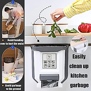 Small Kitchen Garbage can Collapsible Food Waste bin for Kitchen Asian Home Gadgets for Home Trash bin Under Sink Trash can Apartment Essentials for First Apartment Home & Kitchen Must Haves