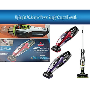 UpBright AC/DC Adapter Compatible with Bissell 2390 2390A 23903 Adapt Ion XRT 2387 14.4V Lithium Ion 2284 2284W Auto-Mate Pet Hair Eraser 14V Li-Ion Battery Vacuum Cleaner P2922UL-14.4V Power Charger