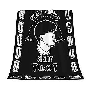 LANLEFIASY Blanket Flannel Summer Air Conditioner Super Soft Plush Fleece Throw Blanket Home Bed Sofa Fluffy Cozy Blanket for Adults Kids Or Pet, Black, 50''x40''