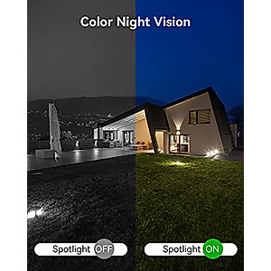 blurams Security Camera Outdoor, 3MP Outdoor Camera w/Color Night Vision, Two-Way Audio, IP66 Weatherproof and Spotlight Siren Alarm, Compatible with Alexa&Google Assistant