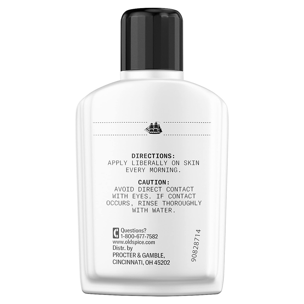 Old Spice Hydrating Body and Face Lotion, Unscented, 4 oz