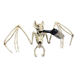 Aweilan Halloween Animal Skeleton,Horrible Bat Skeleton Simulation Bat Model Vivid Bat Bone for Yard Garden Lawn Patio Halloween Party Favors Decor, 2pcs