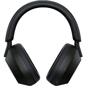 Sony WH-1000XM5 Wireless Industry Leading Noise Canceling Headphones with Auto Noise Canceling Optimizer, Crystal Clear Hands-Free Calling, and Alexa Voice Control, Black (Renewed)