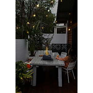 Bio Ethanol Fireplace Smokeless Portable Tabletop Fire Pit for Indoor Outdoor Garden Decor, Portable Tabletop Fireplaces