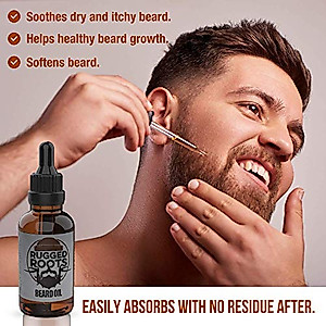 Rugged Roots Beard Oil-Honest Premium Beard Care-Great for Dry Itchy Beard-Soften, Soothe with All Natural Oils- Thoughtful Stocking Stuffers for Men (Vanilla Coffee)