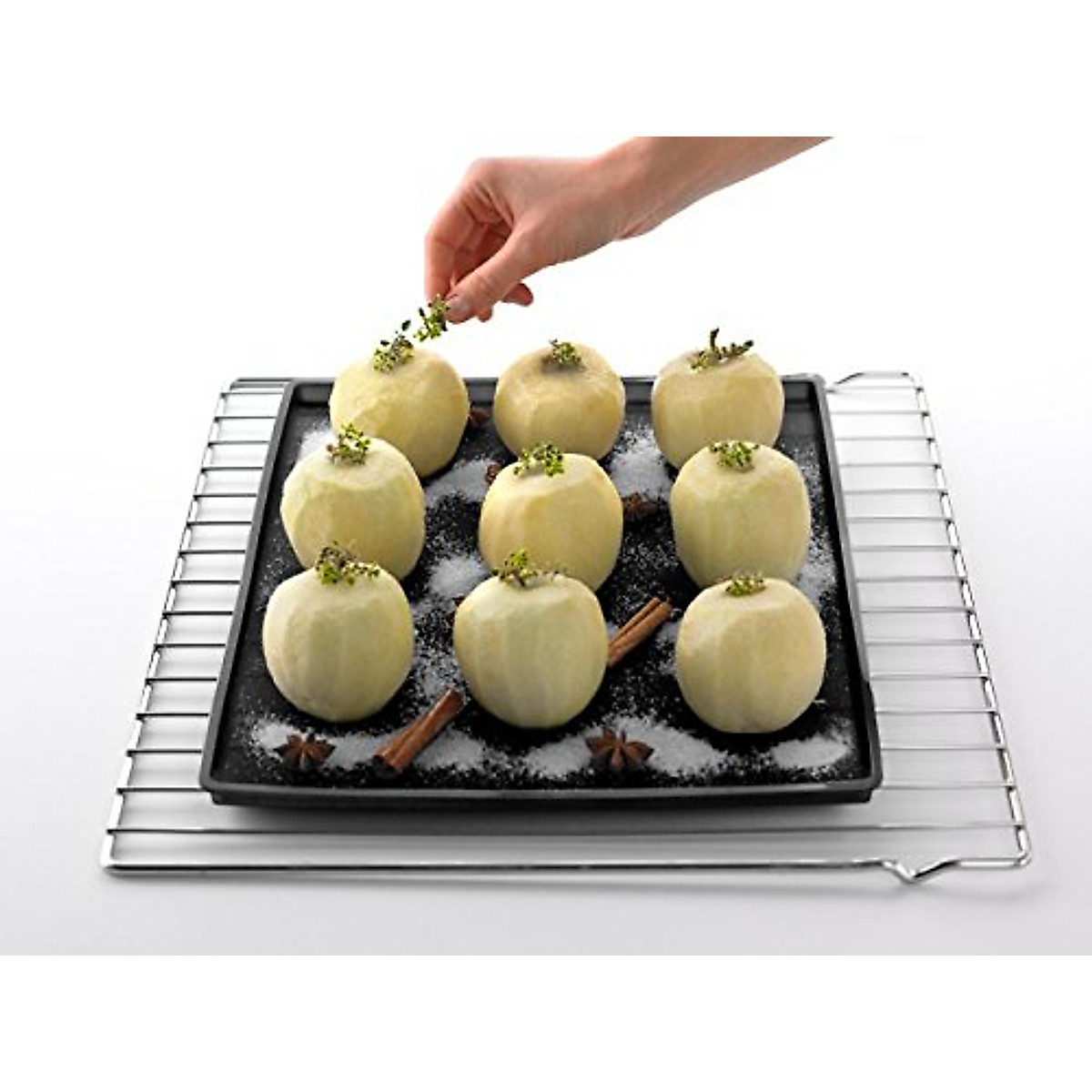 Lekue 12 by 16-Inch Non-Spill Baking Sheet, Black