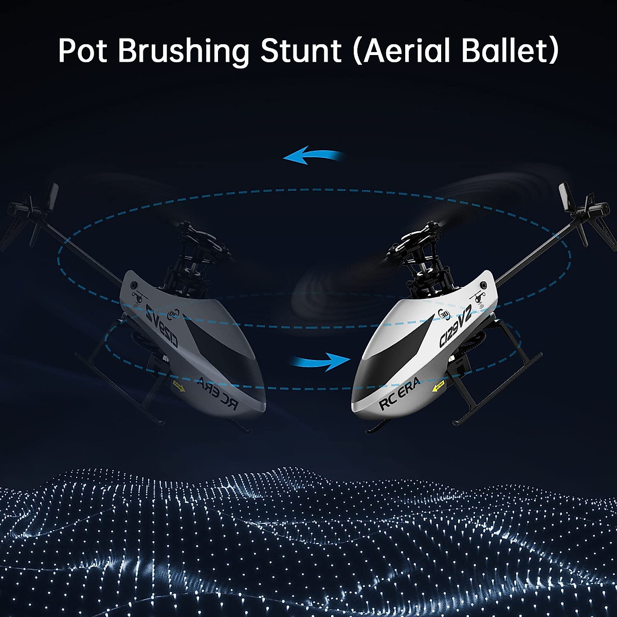 Gamegood 2.4GHz Remote Control Helicopter,4CH RC Helicopter with 6-Axis Gyro for Adults Kids, RC Aircraft Altitude Hold One Key Return with 2 Batteries