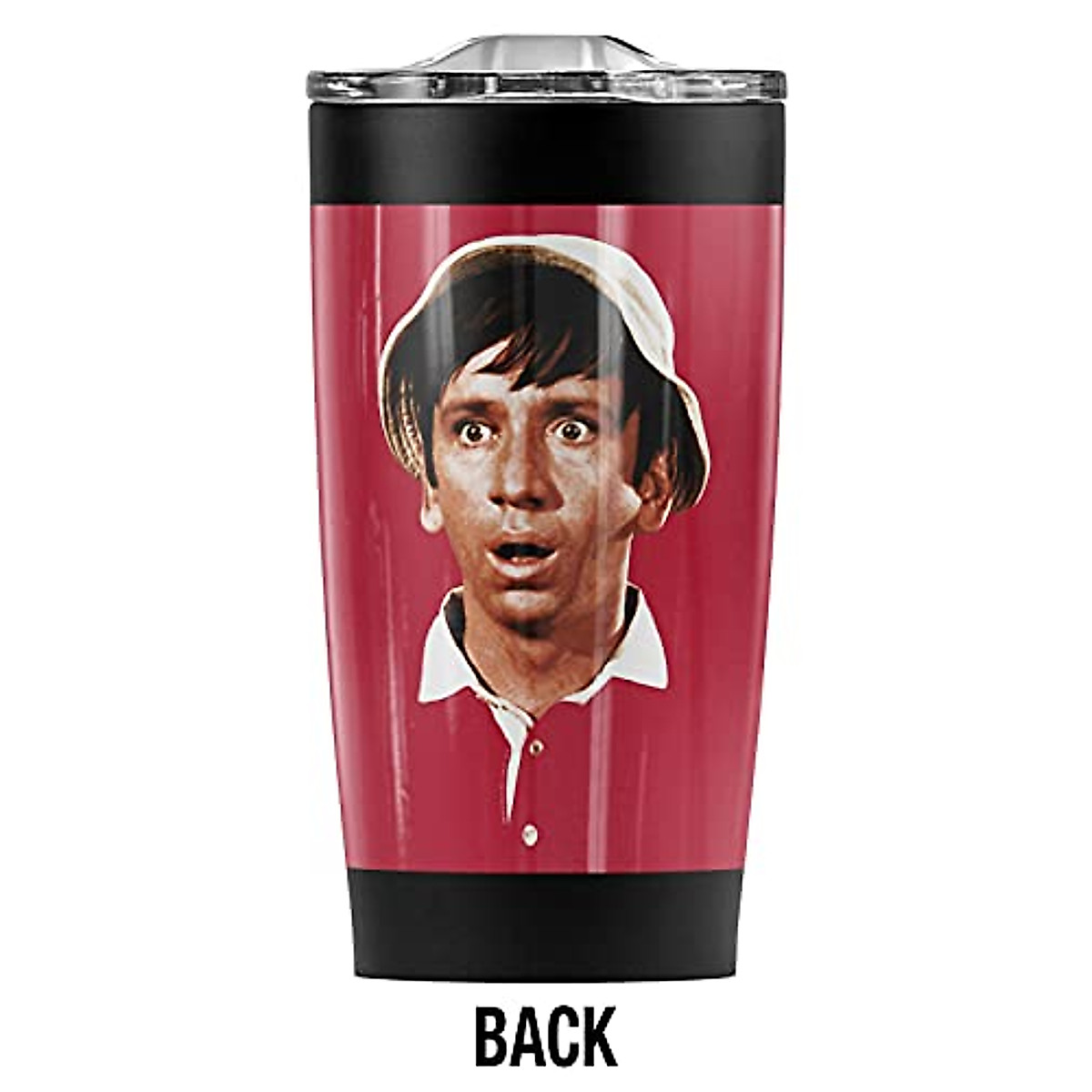 Logovision Gilligan's Island Gilligan's Head Stainless Steel Tumbler 20 oz Coffee Travel Mug/Cup, Vacuum Insulated & Double Wall with Leakproof Sliding Lid | Great for Hot Drinks and Cold Beverages