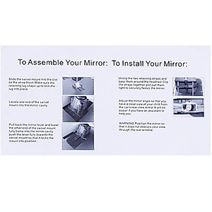 Zacro Baby Car Mirror - Fully Adjustable Shatter Proof Car Baby Mirror, Large Clear Rear Facing Seat Views for Baby Safety, Infant Travel Gear