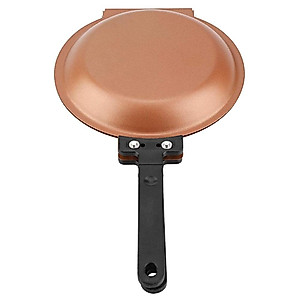 Pancake Maker,Pancake Maker, Dishwasher Safe Specialty Anthracite Nonstick Copper Double Pan Omelette Pan Flip Pan For Home Kitchen