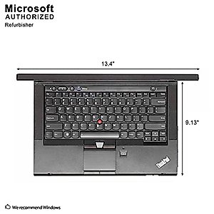 Lenovo ThinkPad T430 Business Laptop Computer, Intel Dual Core i5 2.50GHz up to 3.2GHz, 8GB DDR3 Memory, 256GB SSD, DVD, Windows 10 Professional (Renewed)