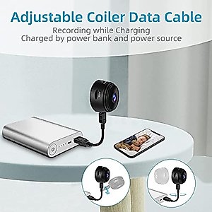 Mini Wireless WiFi Hidden Camera HD 1080P Home Security Cameras with Video Live Feed Covert Baby Nanny Cam with Cell Phone App Tiny Smart Cameras with Night Vision and Motion Detection
