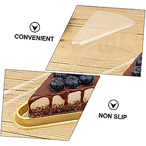 OATIPHO 50pcs Sandwich Box Mini Cake Boxes Cake Plastic Container Clear Container Bakery Box Moon Cake Packing Box Cheesecake Boxes Disposable Cake Boxes Packing Cake Boxes Blister Dessert