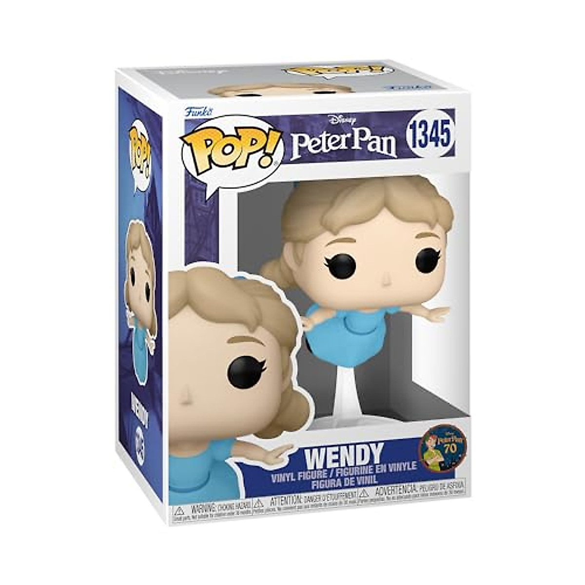 Funko POP! Disney: Peter Pan 70th - Wendy Darling - Collectable Vinyl Figure - Gift Idea - Official Merchandise - for Kids & Adults - Movies Fans - Model Figure for Collectors and Display