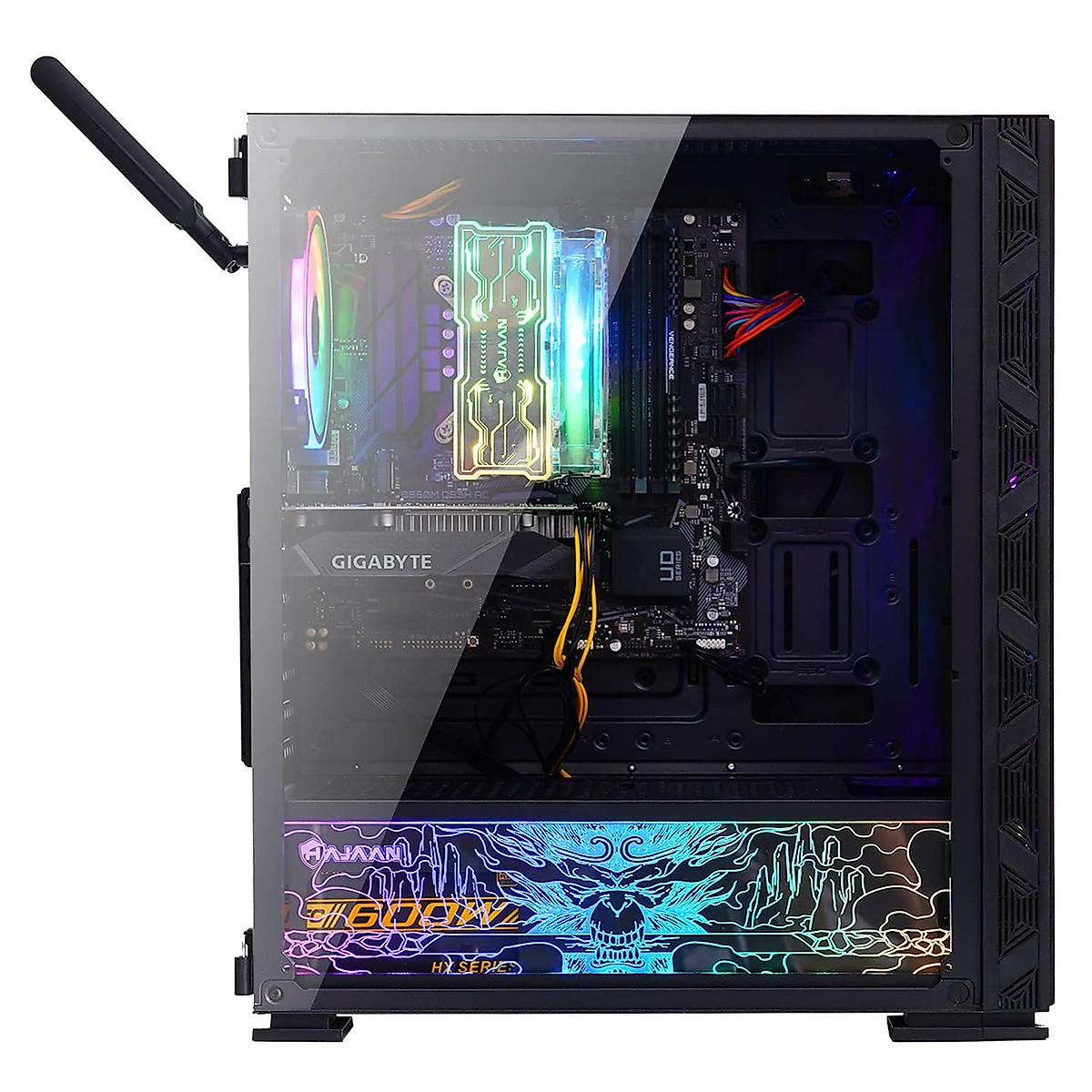 HAJAAN BREEZE PRO Gaming Desktop Tower PC with 27 Inch Gaming Monitor - Intel Core i5-10400F Processor UpTo 4.30 GHz, 16GB DDR4 RAM, 512GB SSD, GeForce GTX 1650 4GB, Windows 11 Pro