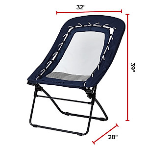 DormCo Bungee Mesh Lounger Chair - Nightfall Navy