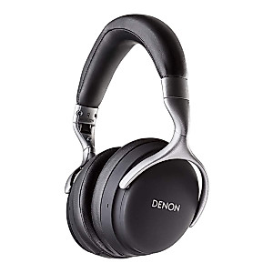 Denon AH-GC25W Premium Wireless Headphones with aptX Bluetooth | Hi-Res Audio Quality | Up to 30 Hours of Wireless Use | Designed for Comfort | Battery-Saving Auto-Standby Mode | Black (AHGC25WBK)