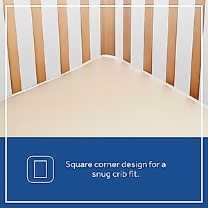 Sealy Baby Soybean Serenity Breathable 2 Stage Waterproof Crib Mattress plus Toddler Bed Fit, Organic Cotton, Soy Enhanced Foam, GREENGUARD Gold Certified, Safety & Quality Tested, Made in USA, 52X28'