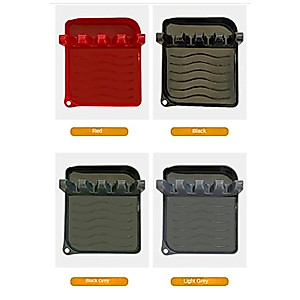 Kitchen Utensil Rest - 2 pack - BPA Free - Various Colors (Black Grey)