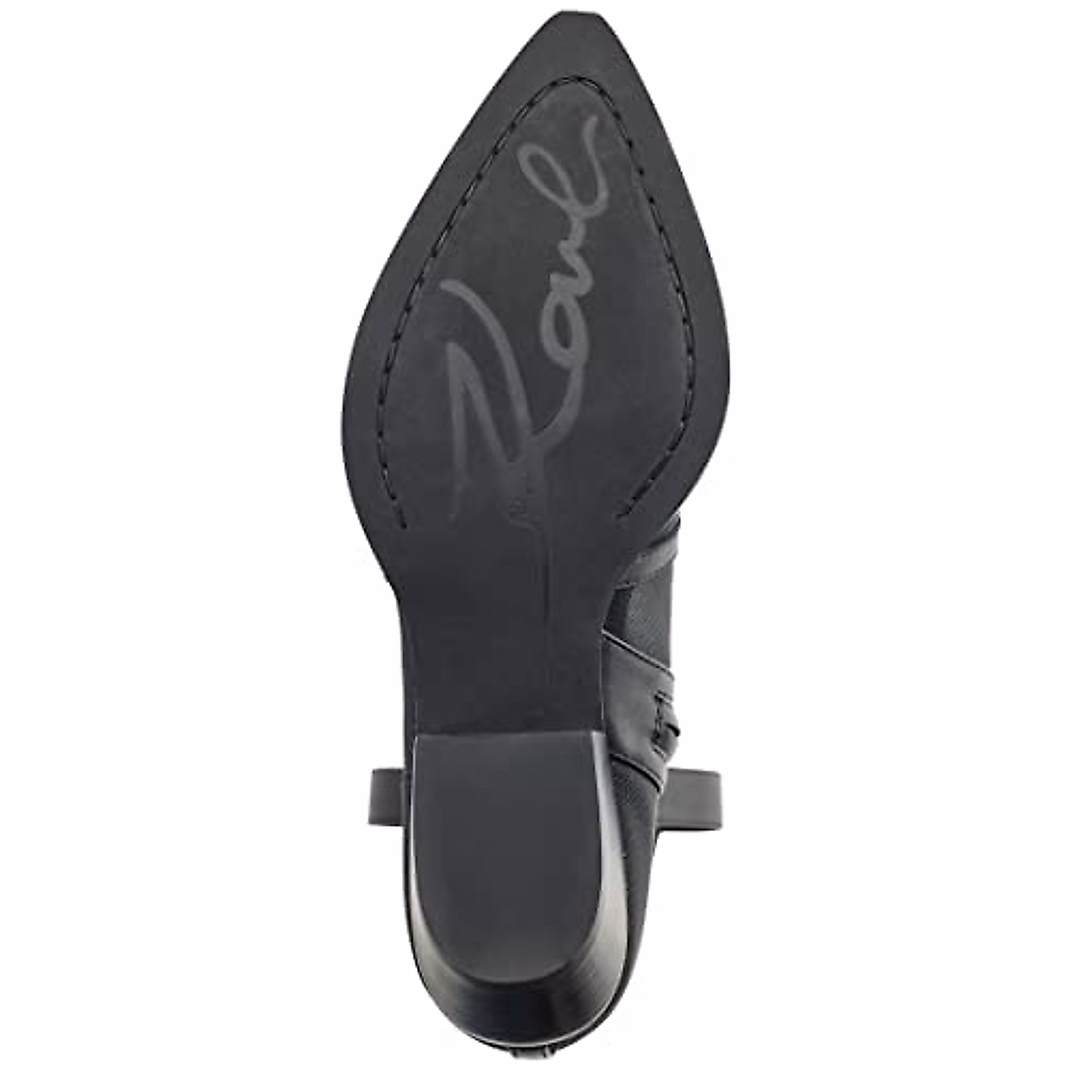 Karl Lagerfeld Paris Women's Lakota Western Boot Pump, Black, 9