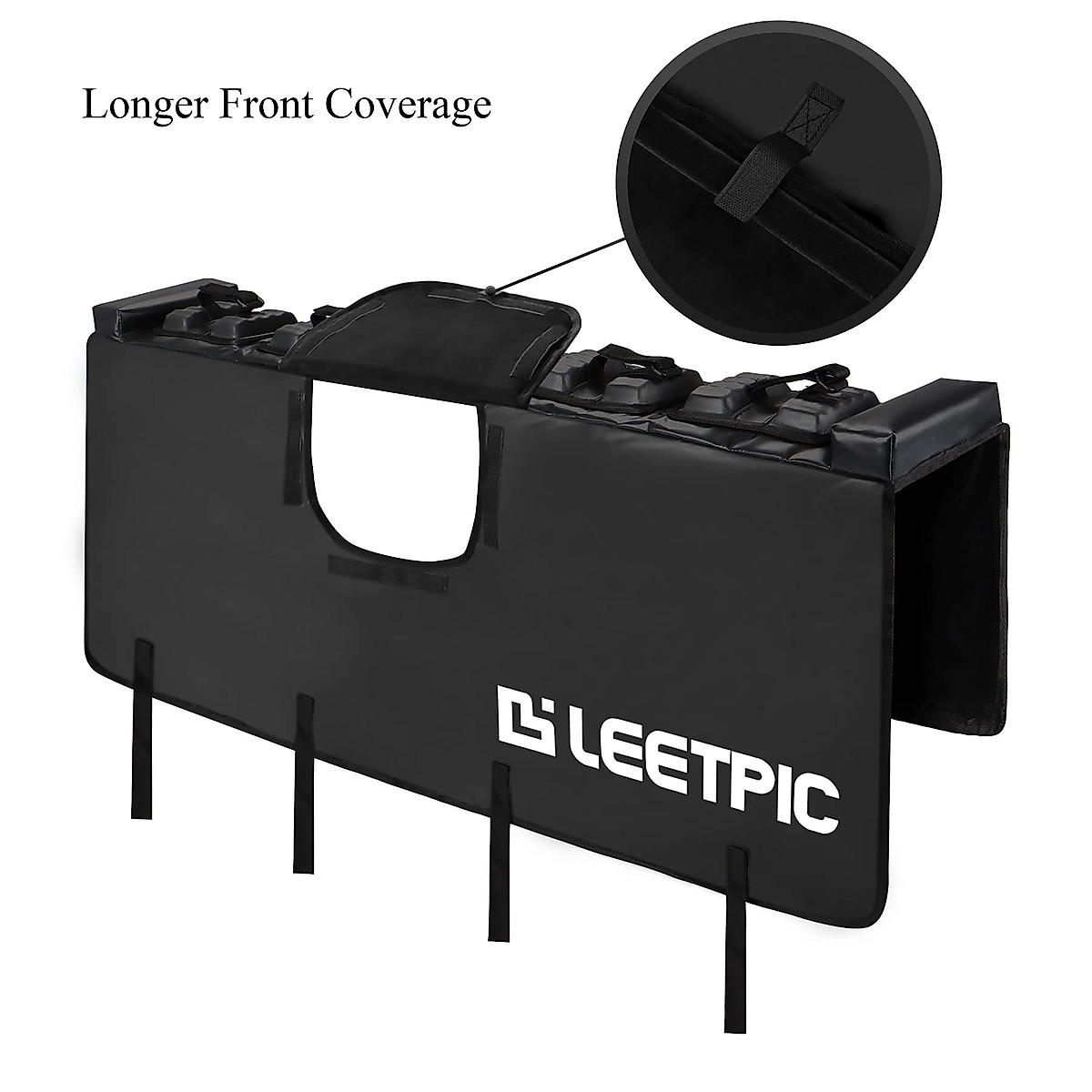 LEETPIC Tailgate Bike Pads for Pickup Truck Tailgate with Secure Bike Frame Straps, Tailgate Protection Pad for Bike and Truck (Classic)