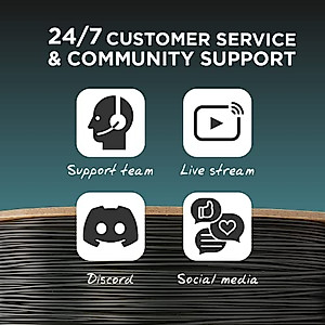 Polymaker PLA Filament 1.75mm, Black PLA 3D Printer Filament 1.75 1kg - PolyLite 1.75 PLA Filament Black 3D Printing Filament, Dimensional Accuracy +/- 0.03mm, Compatible with Most 3D Printers