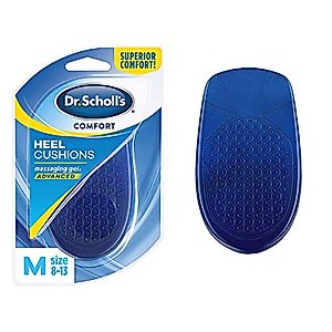 Dr. Scholl's Massaging Gel Heel Cushions Men's Sizes 8-13 - 1 PR, Pack of 3