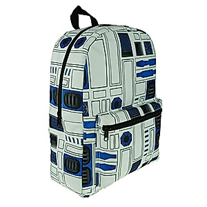 KBNL Star Wars - R2D2 Deluxe All Over Print Backpack - 64955, White