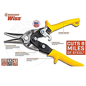 Crescent Wiss 9-3/4" MetalMaster® Compound Action Straight and Left Aviation Snips - M1R