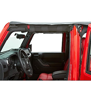 Bestop 5258435 Black Diamond Safari Style Bikini Top for 2010-2018 Wrangler JK Unlimited (Non-Cable Style)