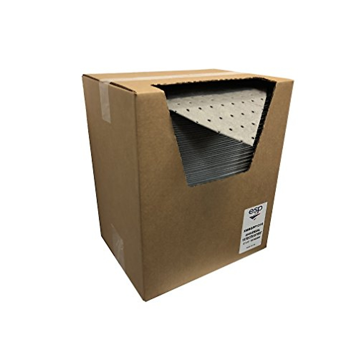 Evolution Sorbent Products XMBGPF1310 Spilfyter Polypropylene Extra Heavy Absorbent Pad, 12 Gal Capacity, 13" Length, 10" Width, Gray, Pack of 100