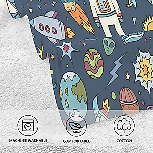 Kigai 2 Piece Outer Space Hand Towels for Bath Decorative, Pure Cotton Guest Towels Fingertip Towels for Bathroom Spa Gym,16 x 28 inch
