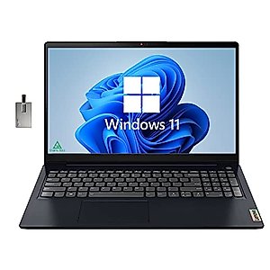 Lenovo IdeaPad 3 15.6" FHD Laptop, AMD Ryzen 7 5825U, 8GB RAM, 256GB NVMe SSD, AMD Radeon Vega 8, Fingerprint Reader, 720p HD Webcam, Wi-Fi 6, HDMI, Win 11, Blue, 32GB SnowBell USB Card