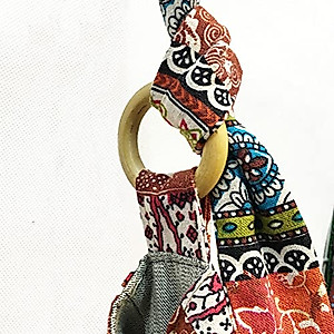 jinghuiyue Bohemian Hippie Crossbody Bag Purse Zip Hobo Sling Bag Handmade Thai Top Messenger Bags (256-511)