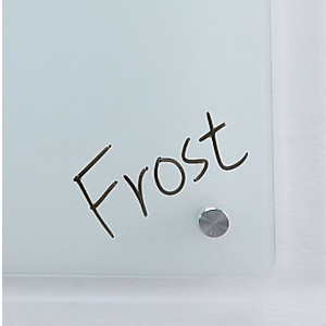 Audio-Visual Direct Frosted Glass Dry-Erase Board Set - 2' x 1.5' - Includes Hardware & Marker Tray (Non-Magnetic)