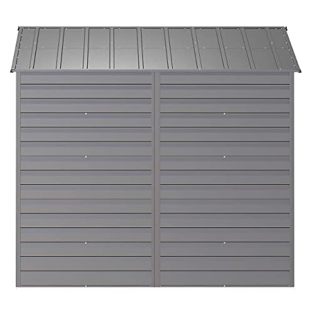 Arrow Select 10' x 8' Outdoor Lockable Steel Storage Shed Building, Charcoal
