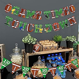 Superbowl Party Decorations 2023 Football Game Time Touch Down Banner Football Party Decorations Sports Party Decorations Super Bowl Football Party Supplies