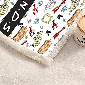 LOVINSUNSHINE Friends Merchandise Blanket Women Tv Show Blankets Friends Tv Show Sherpa Blanket Friends Tv Show Blankets Friends Gifts Tv Show Blanket for Couch Bed 50x60 -