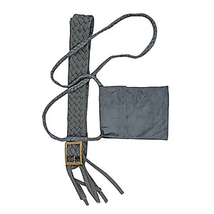 Ya-cos Men's Grey Wizard Cosplay Costume Robe Cloak Belt Wig Accessories Full Set