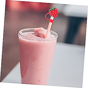 Yardwe 6pcs Straw cap straw cover cap straw topper cute straw covers straw covers for reusable straws Straw Plugs 6-8 mm straw tip cover glass straws universal Pipette tip girl