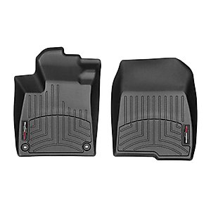 WeatherTech Custom Fit FloorLiners for Honda Accord, Accord Hybrid - 1st Row (4412641), Black