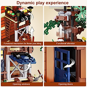 VATOS Tree House STEM Toy, 1155PCS Creative Building Set for Kids with LED Light | 4 Seasons in 1 Treehouse Building Bricks Forest House for 6 7 8 9 10+ Girls Boys Christmas Birthday Gift