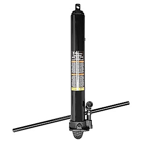 Torin 3 Ton Hydraulic Long Ram Jack with Single Piston Pump and Clevis Base (Fits: Garage/Shop Cranes, Engine Hoists, and More) w/Handle, Black, AT30306B