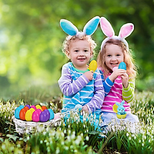 BABYLIAN Easter Eggs Filled with 15 Pcs Mini Plush Bunny Toy Kids Boys and Girls Party Favors