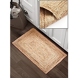 Jute Rug,Rag Rug,Rug, Rugs 2x3 ft,Jute Rug 2x3,Jute Entryway Rug,2x3 Rug,Area Rug, Area Rug 2x3,Braided Area Rug,Entry Rug,Natural Rug, Jute Braided Rugs 2x3 ft (24x36 inch) Natural