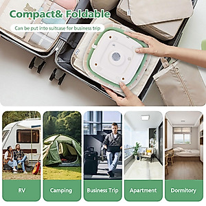 Portable washing machine, Portable Washer Cleans Underwear,Baby Clothes,Small Clothes,Pet Clothes for Traveling Camping Apartments RV.(Green, 12L)