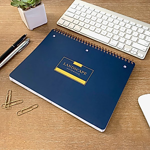 Landscape Notebook - 10" x 7.5" Horizontal Lined College Ruled, 160 pages (80 sheets)