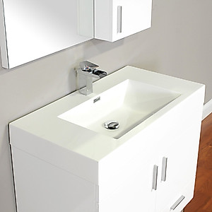 Alya Bath Ripley Bathroom Vanity, 36 inch, White